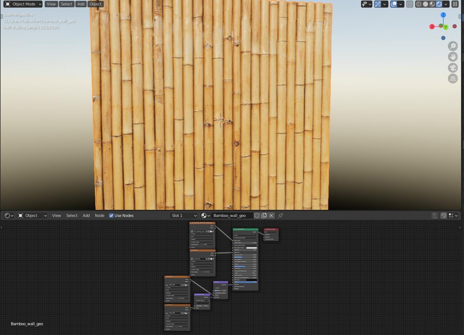 3D Ultra Realistic Bamboo Wall Geometry - TurboSquid 1758574