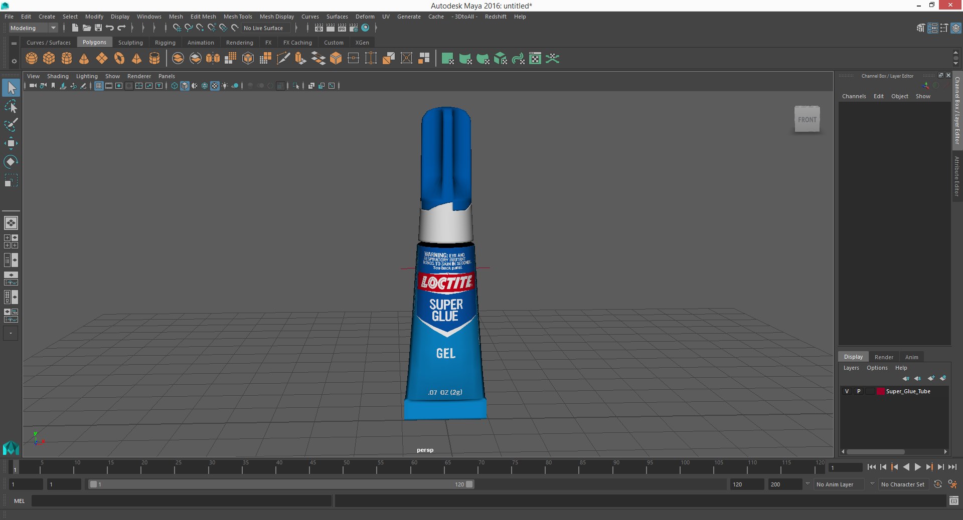 3D Super Glue Tube Model - TurboSquid 1902732