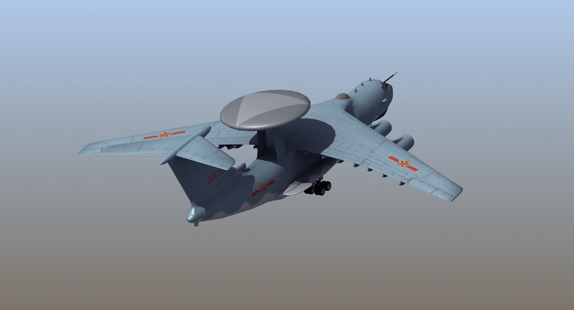 Kj-2000 Awacs Model - TurboSquid 1202534