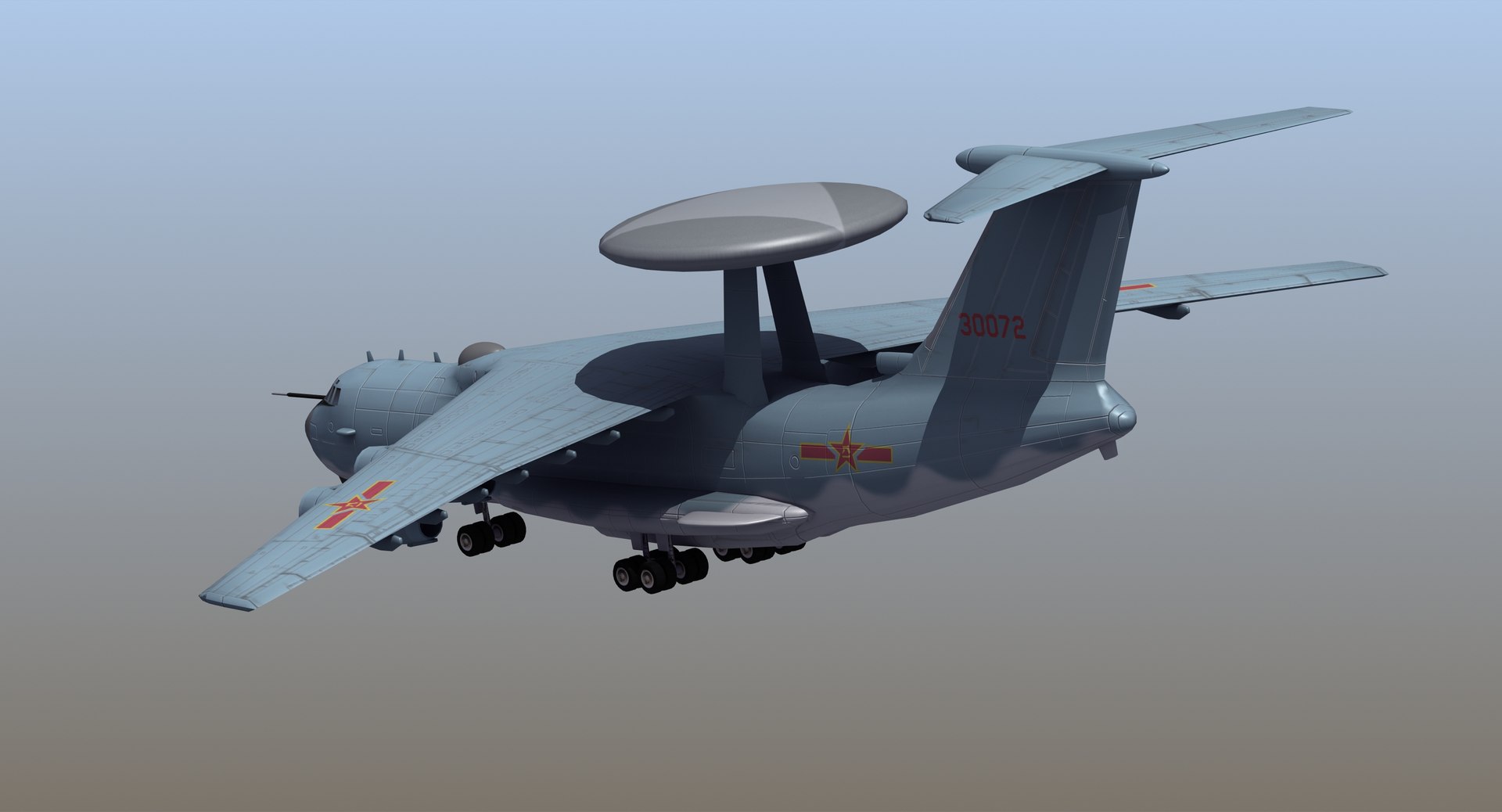 Kj-2000 Awacs Model - TurboSquid 1202534