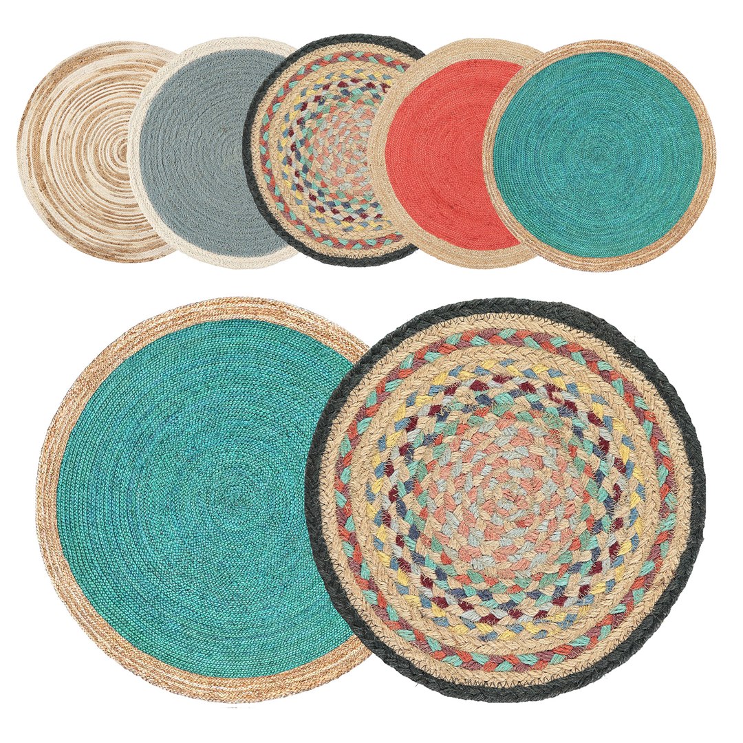 3D Jute Rug Model - TurboSquid 1591047