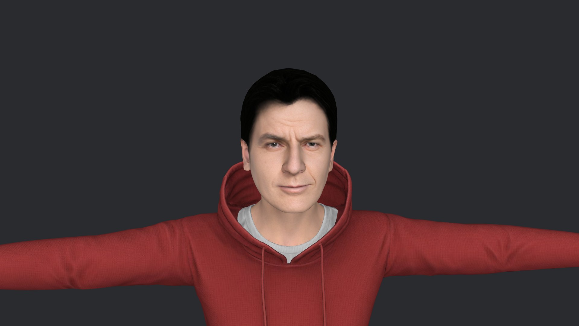 3D Charlie Sheen Hyper Realistic Full Body Fully Rigged 3D Character ...