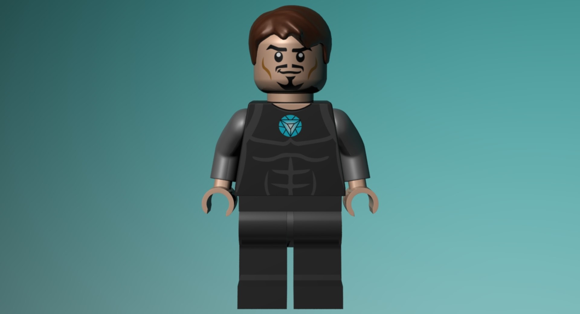3d Lego Tony Stark Model