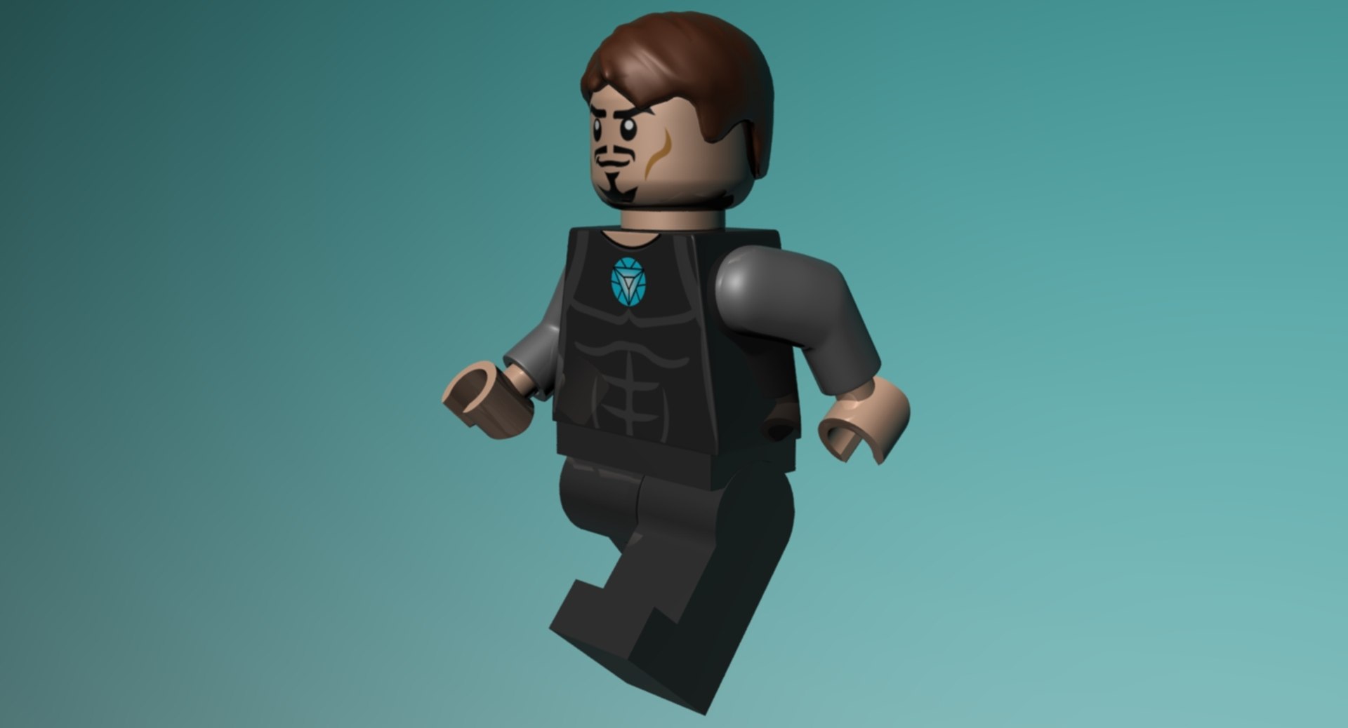 3d Lego Tony Stark Model