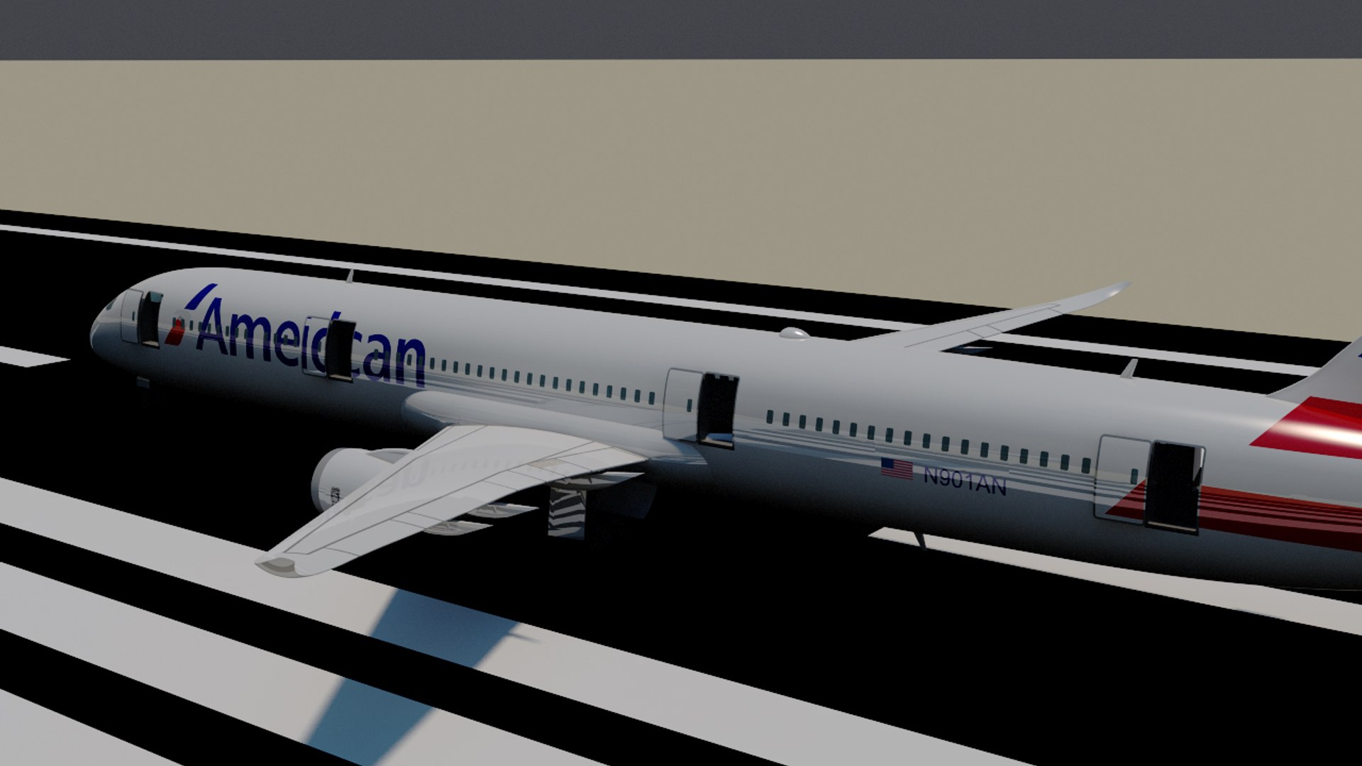 Max American Airlines Animation