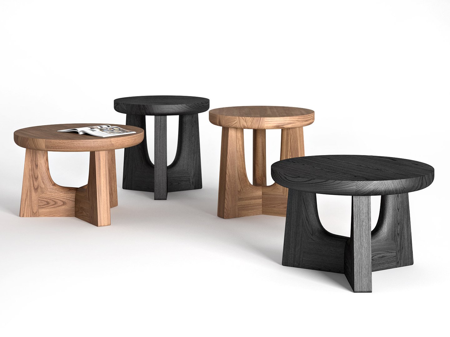 Nara Coffee Tables 3D - TurboSquid 1388730