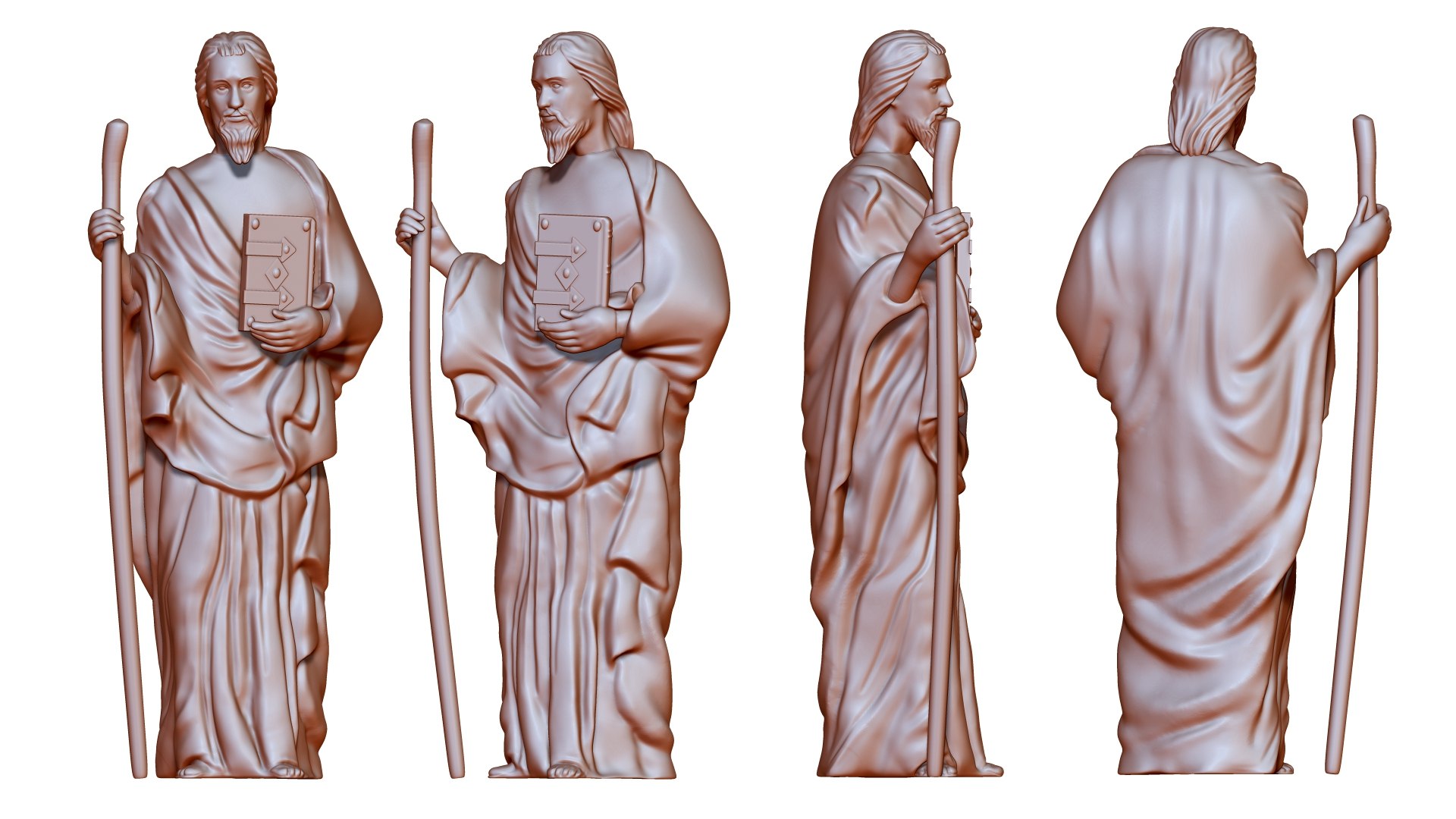 Statue Of Saint Notre Dame 3D - TurboSquid 1741504