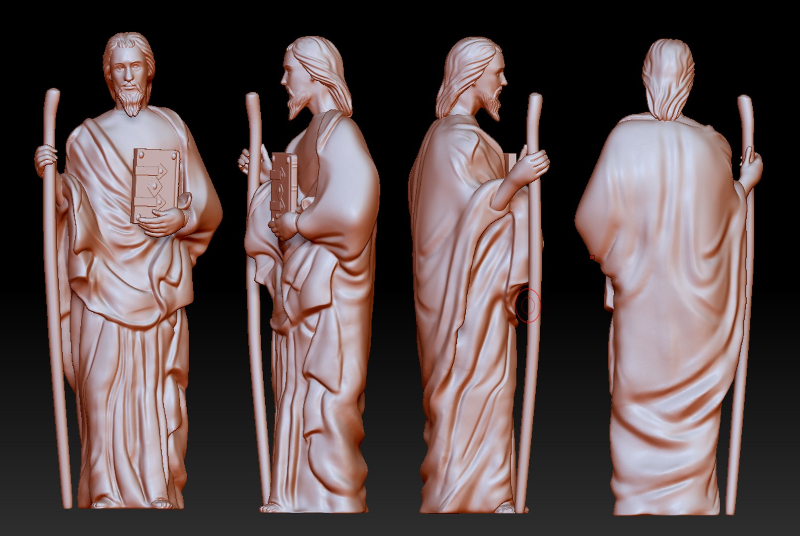 Statue Of Saint Notre Dame 3D - TurboSquid 1741504