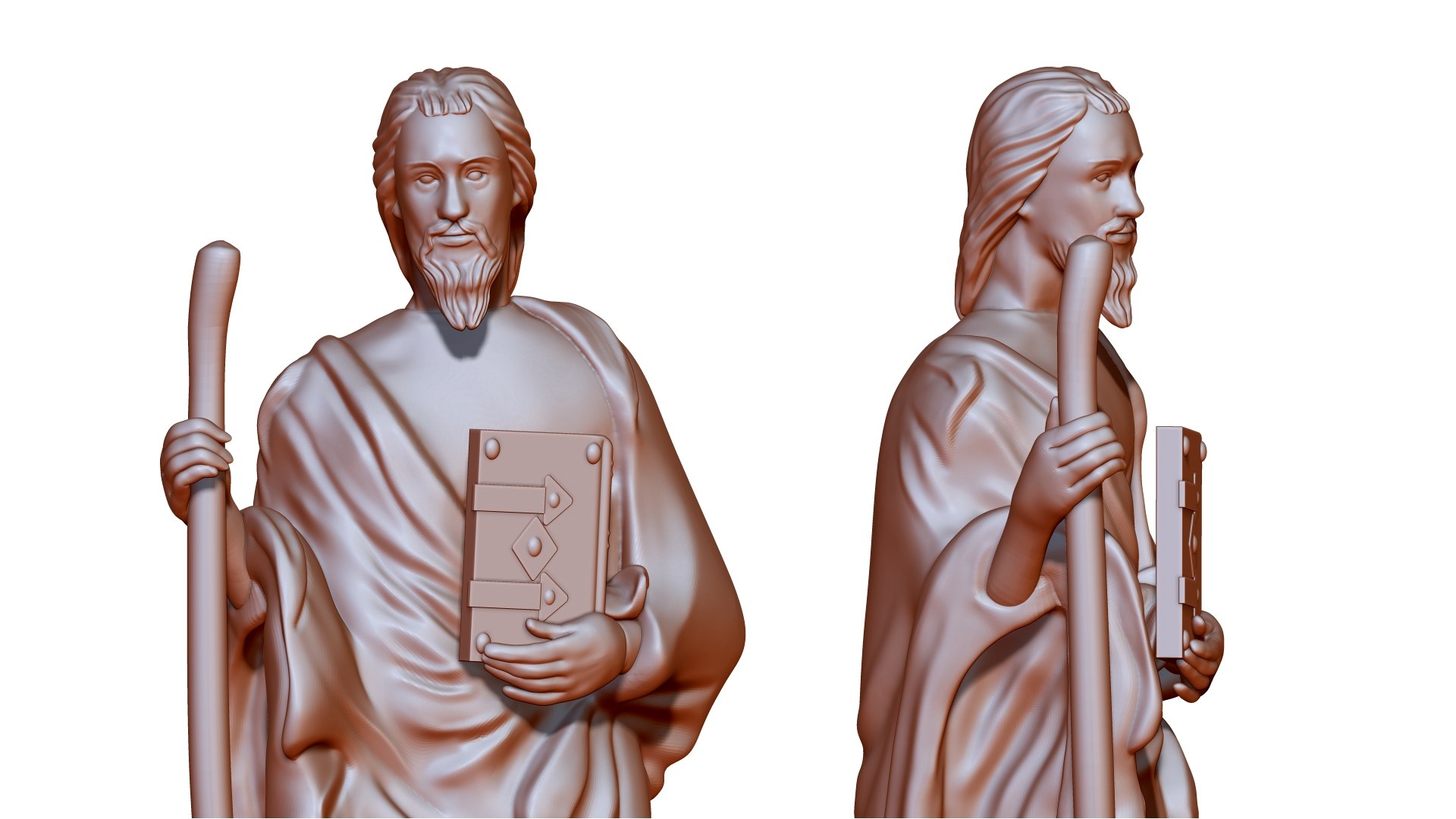 Statue Of Saint Notre Dame 3D - TurboSquid 1741504