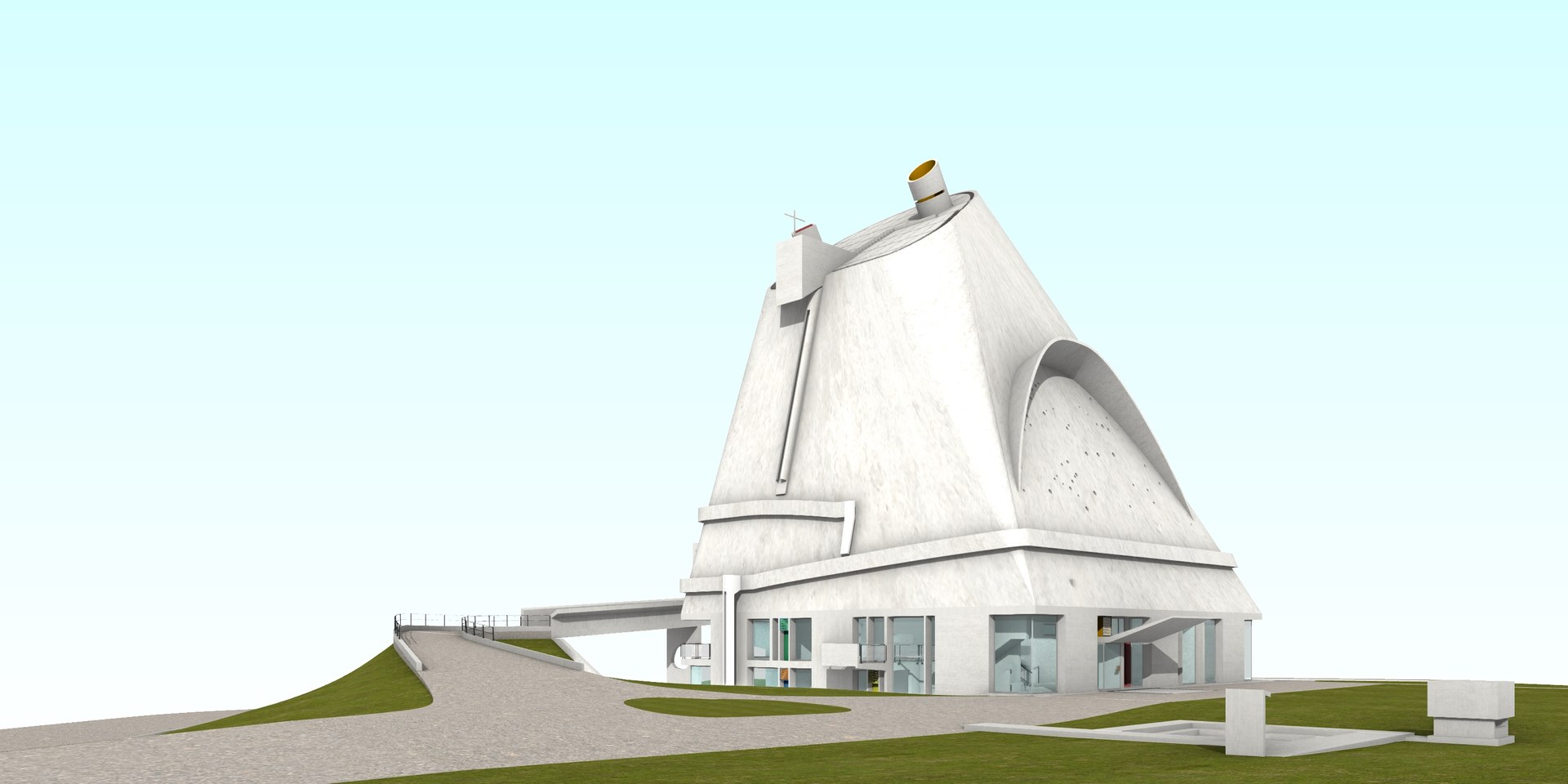 3D Saint-Pierre Firminy - Le Corbusier - TurboSquid 2011525