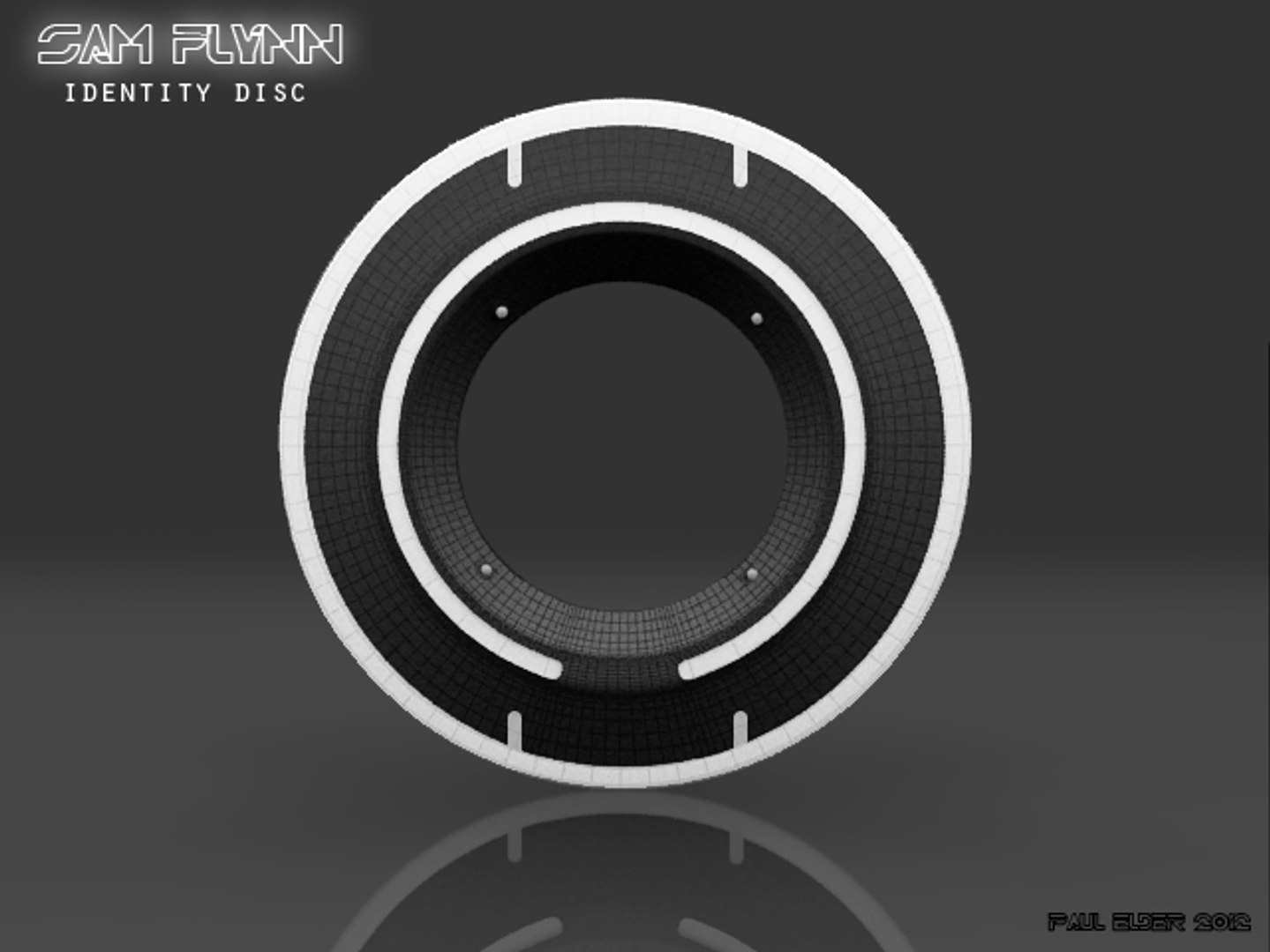 3d Model Id Disc Tron