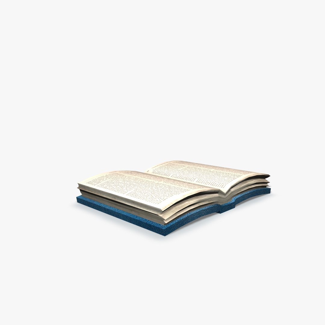 3d Model Open Book