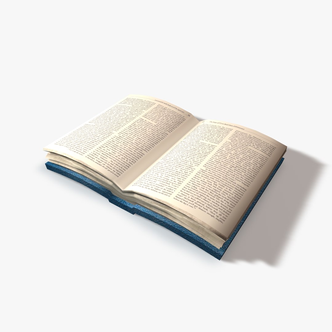 3d model open book