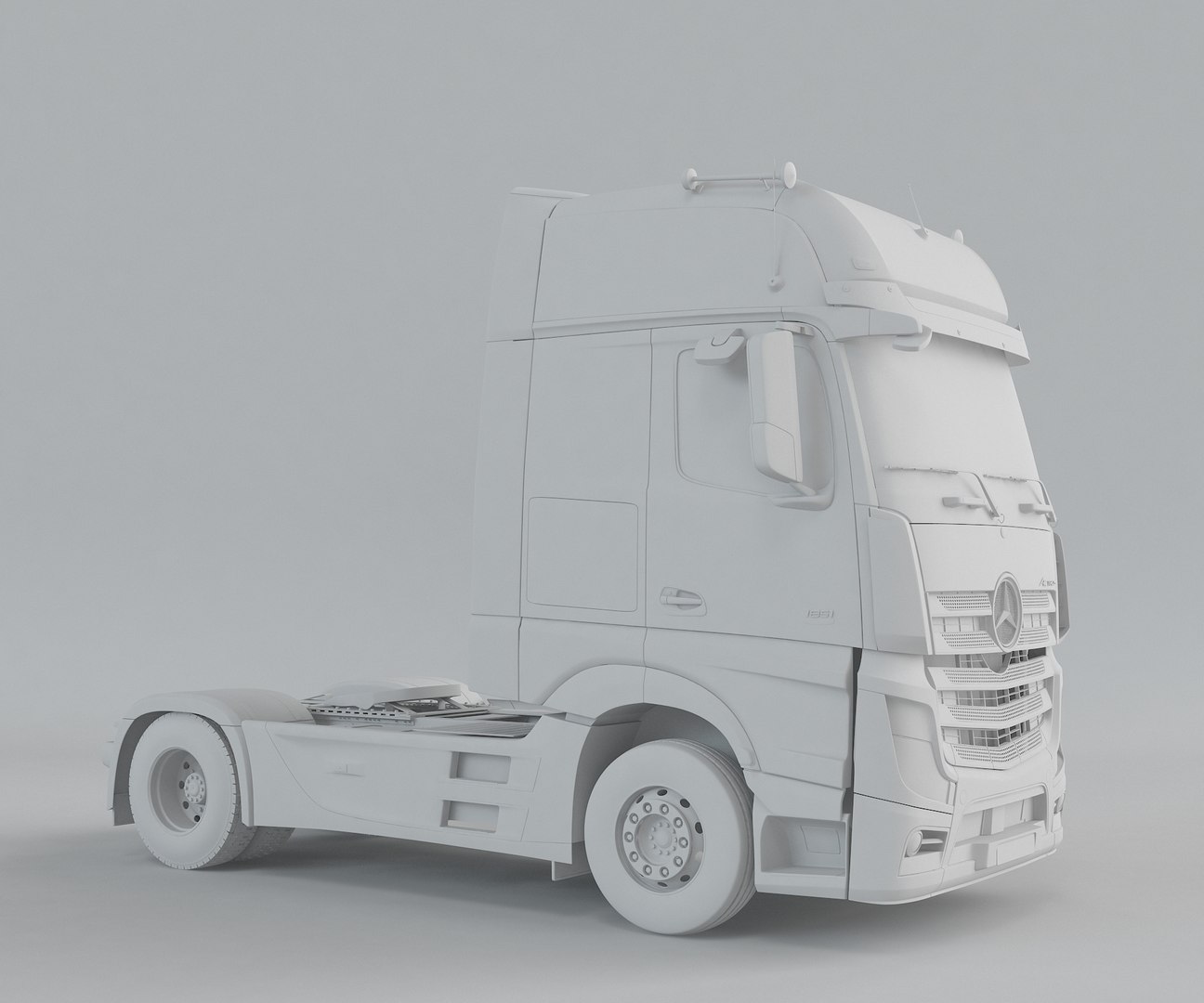 3d Mercedes-benz Actros Truck
