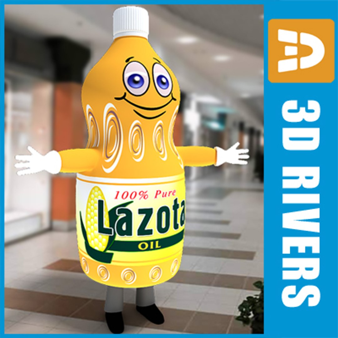 3d Promotional Oil Bottle Costume