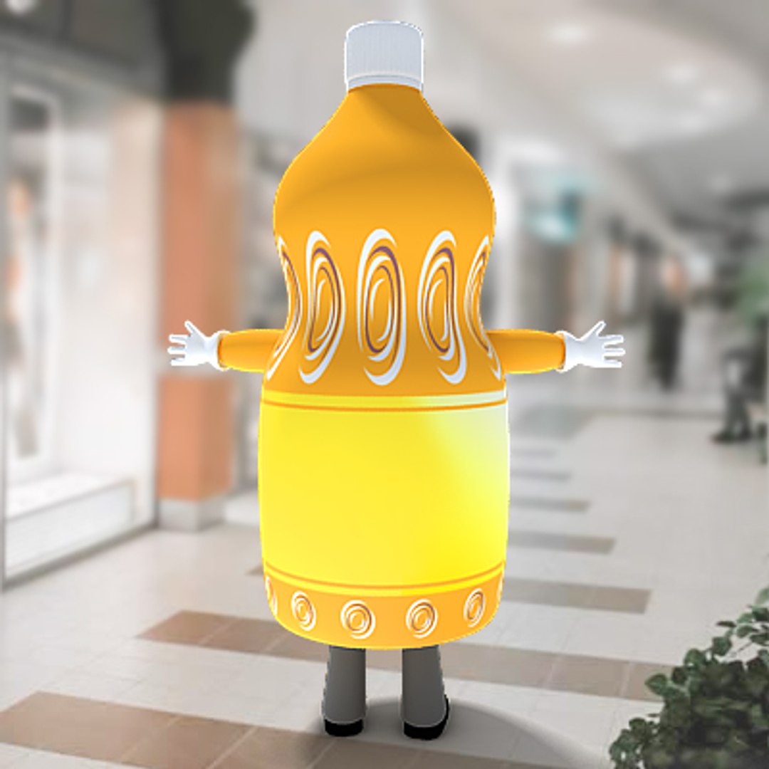 3d Promotional Oil Bottle Costume