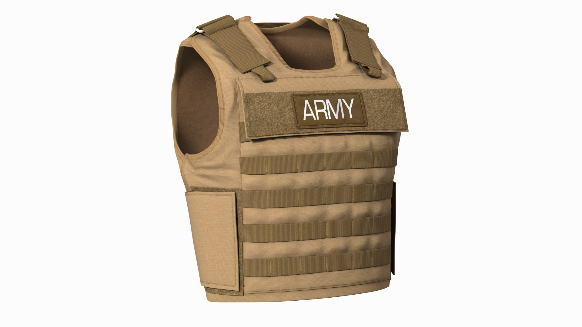 Desert Army Body Armor Carrier Model - TurboSquid 2097776
