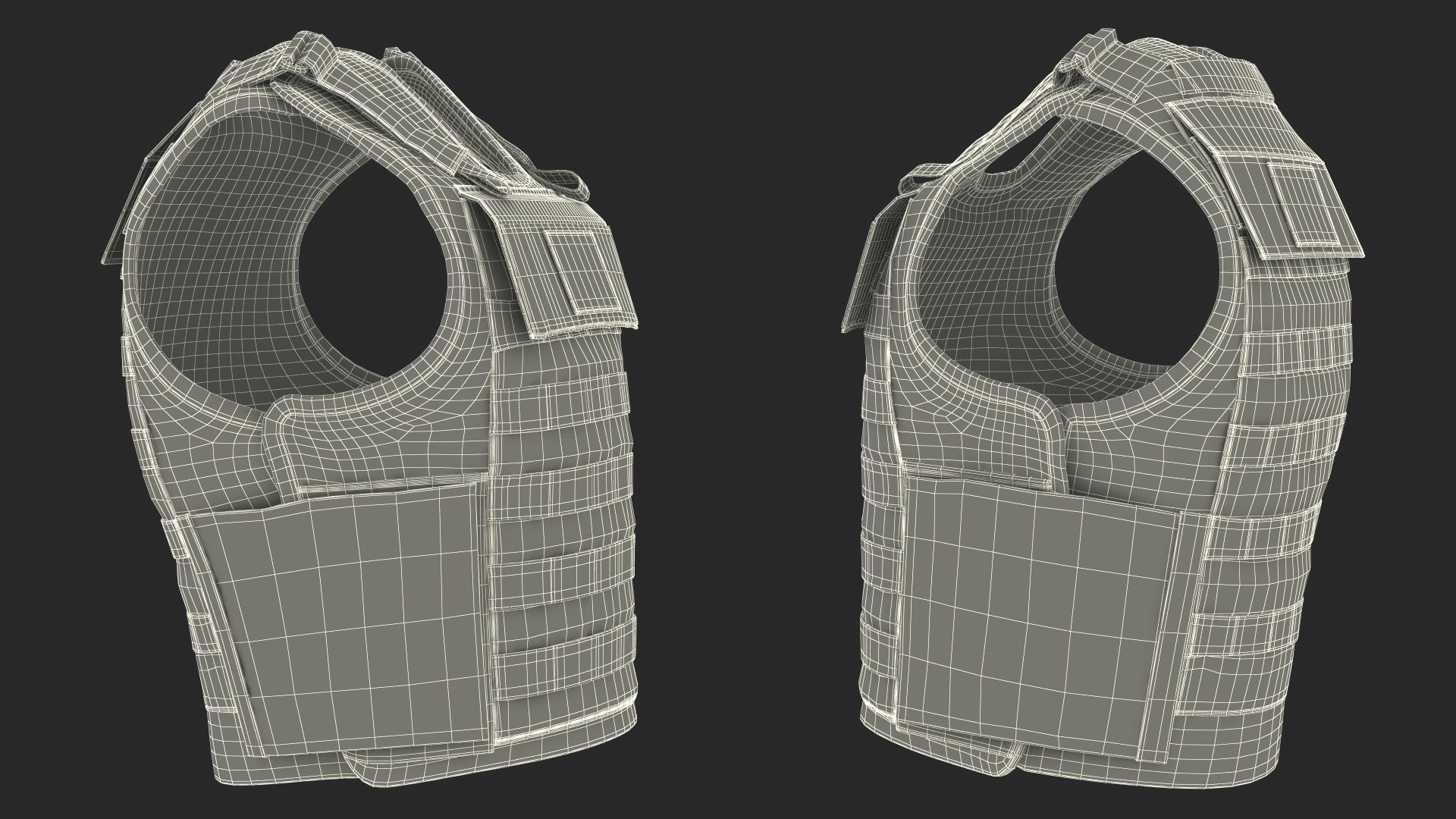 Desert Army Body Armor Carrier model - TurboSquid 2097776