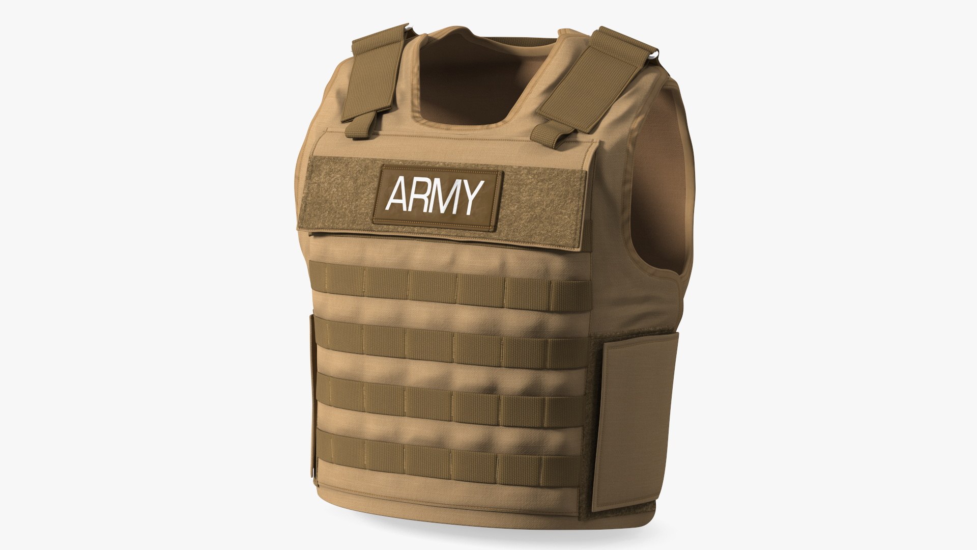 Desert Army Body Armor Carrier Model - TurboSquid 2097776