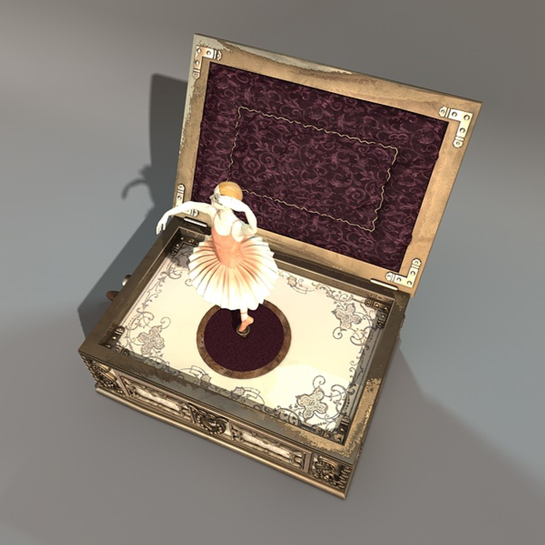 Ballerina Music Box 3d Model