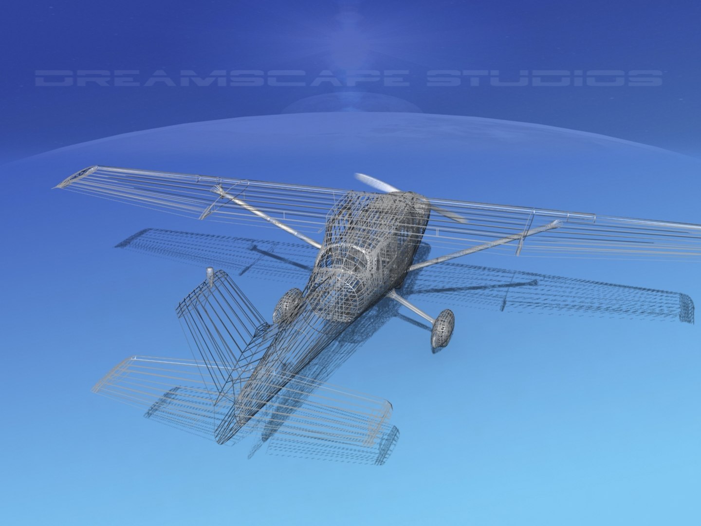 cessna 172 skyhawk 1976 3d dxf