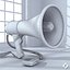3d model megaphone phone