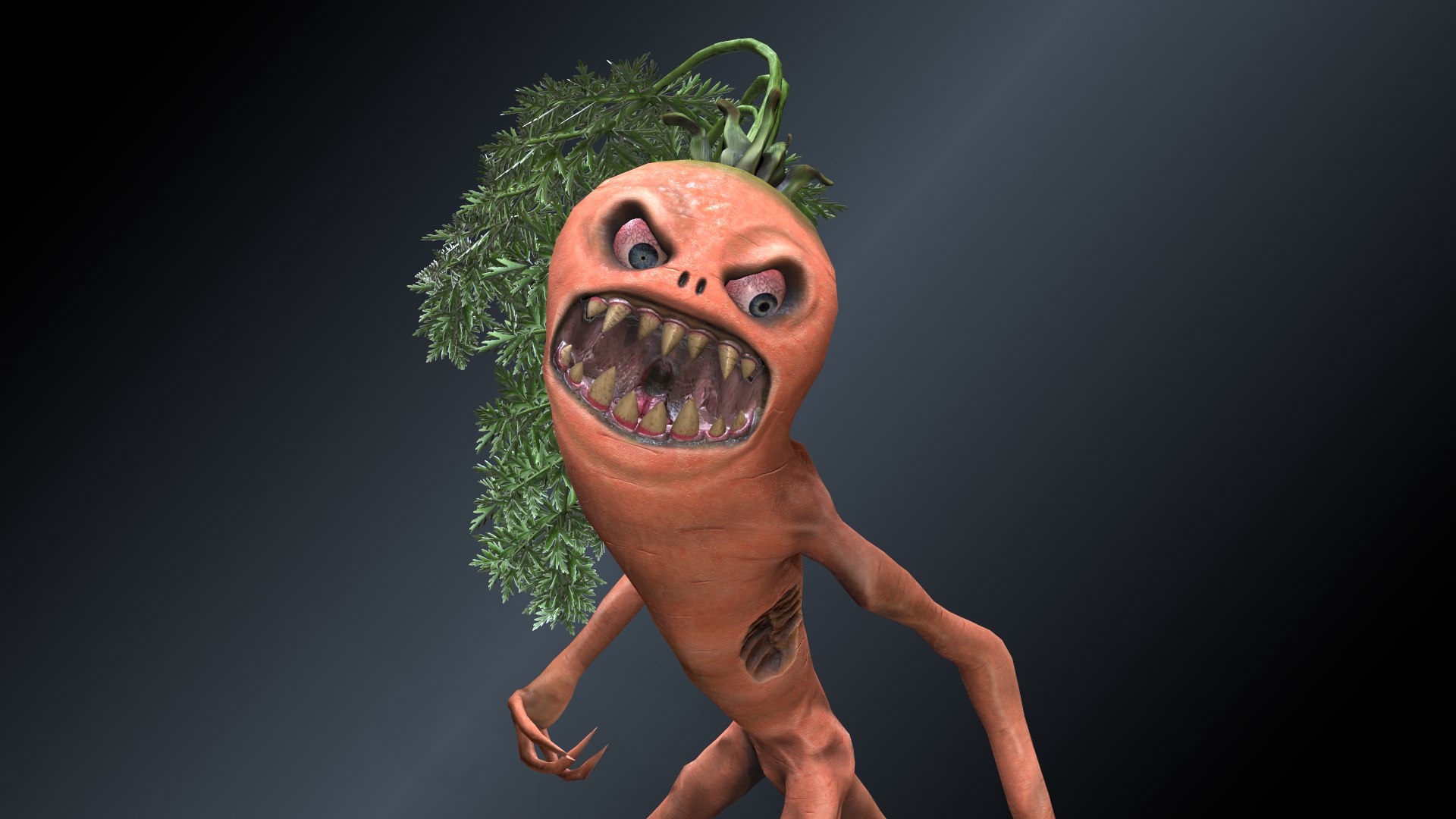 Carrot Monster Model - TurboSquid 1823552