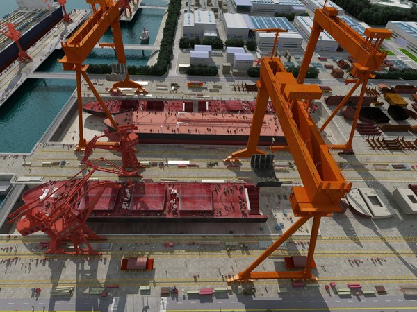 modelo 3d Shipyard Harbor 01 - TurboSquid 2077982