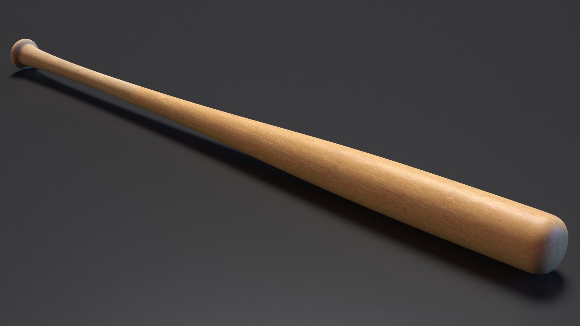 3D Model Classic Wooden Bat - TurboSquid 2128844