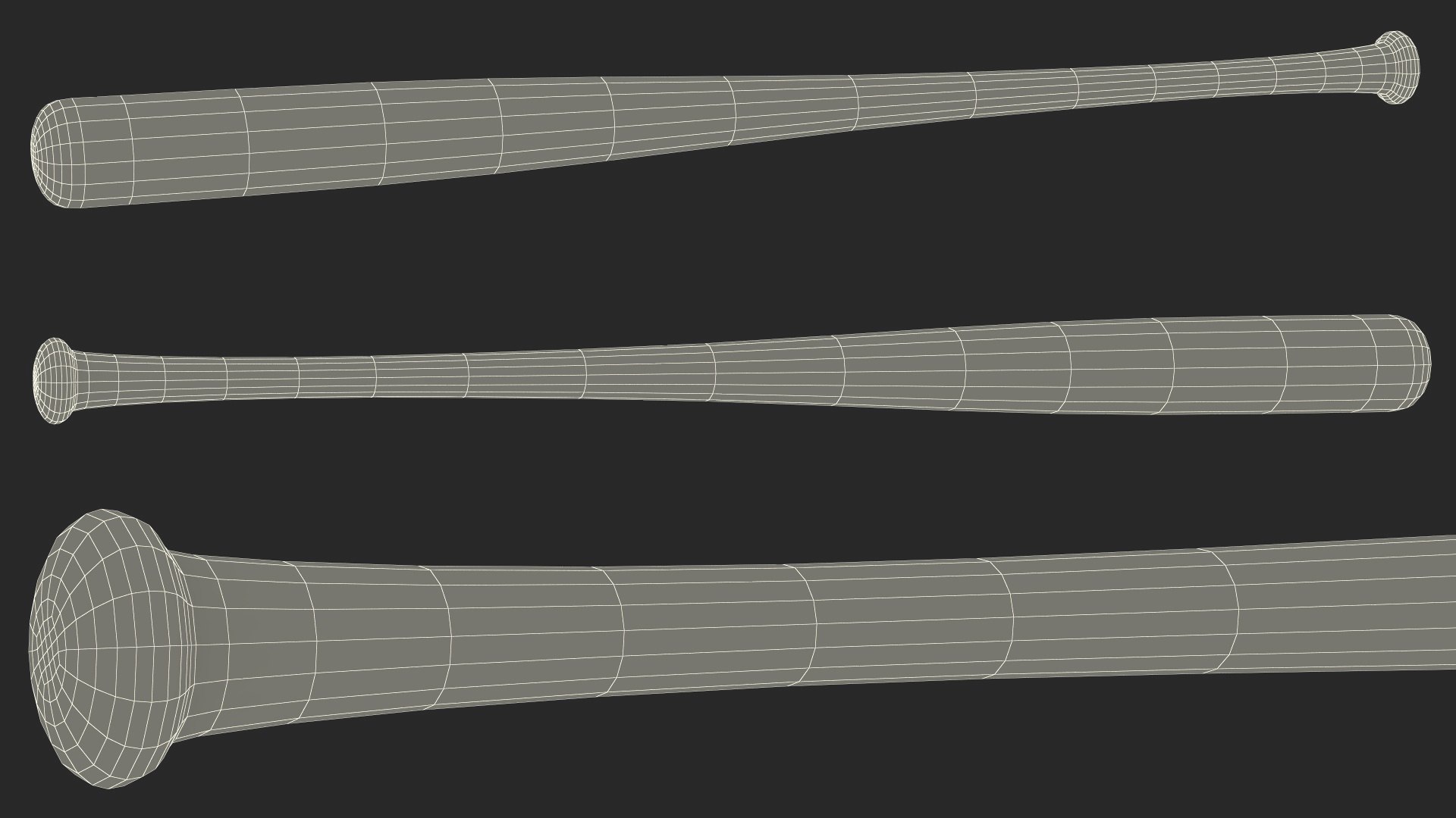 3D Model Classic Wooden Bat - TurboSquid 2128844