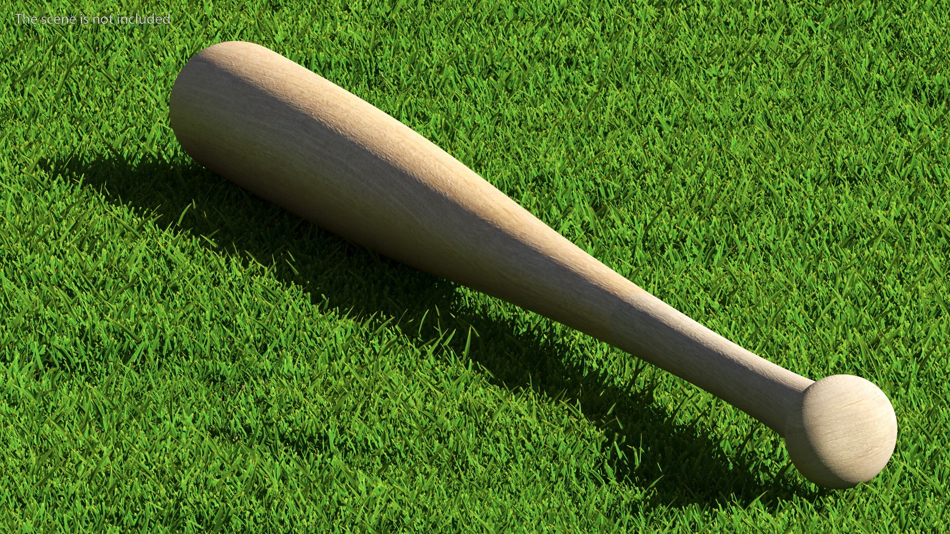 3D Model Classic Wooden Bat - TurboSquid 2128844