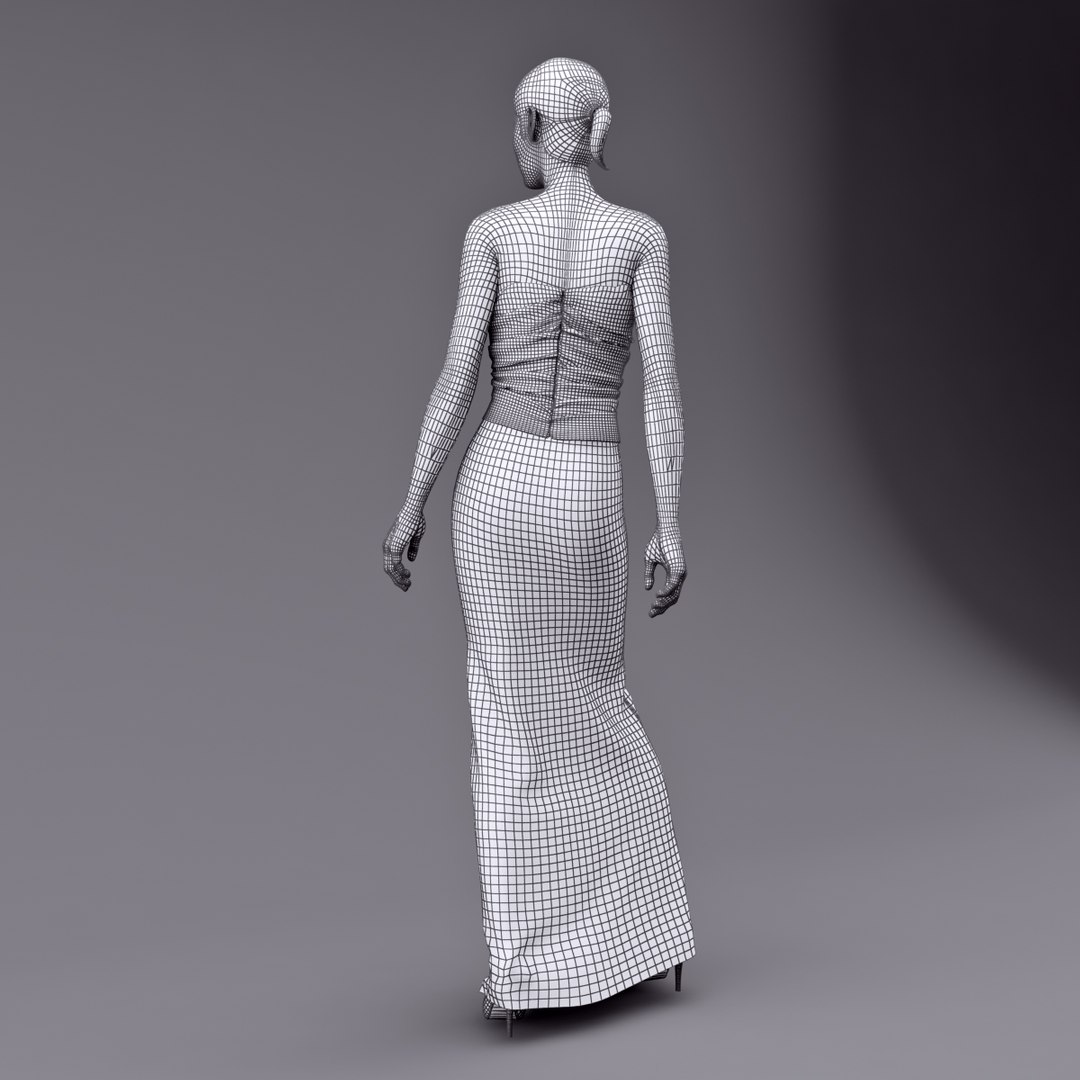 3d showroom mannequin 027 model