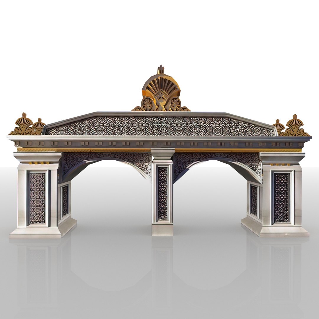 City Gate model - TurboSquid 1916460