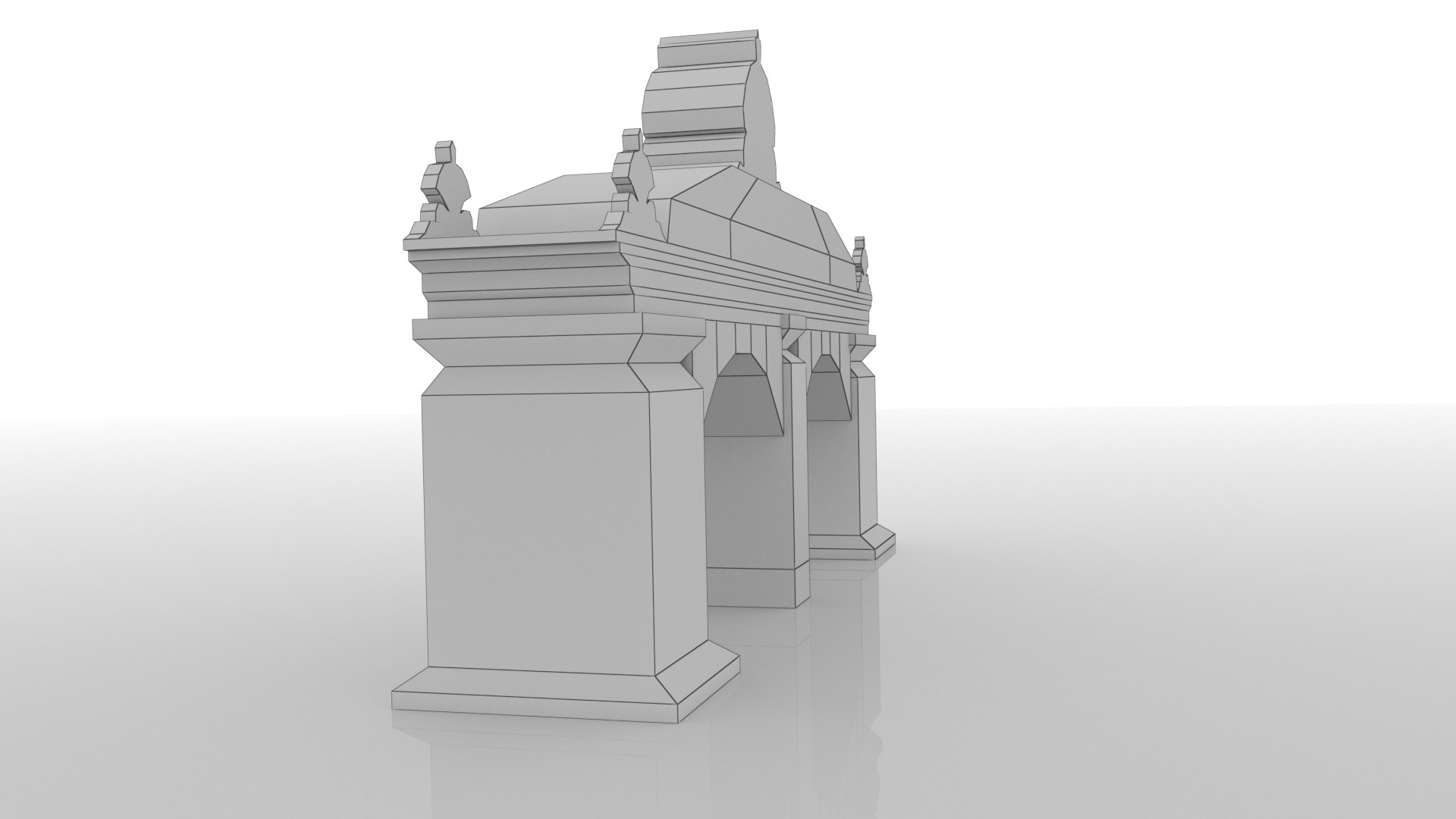 City Gate model - TurboSquid 1916460
