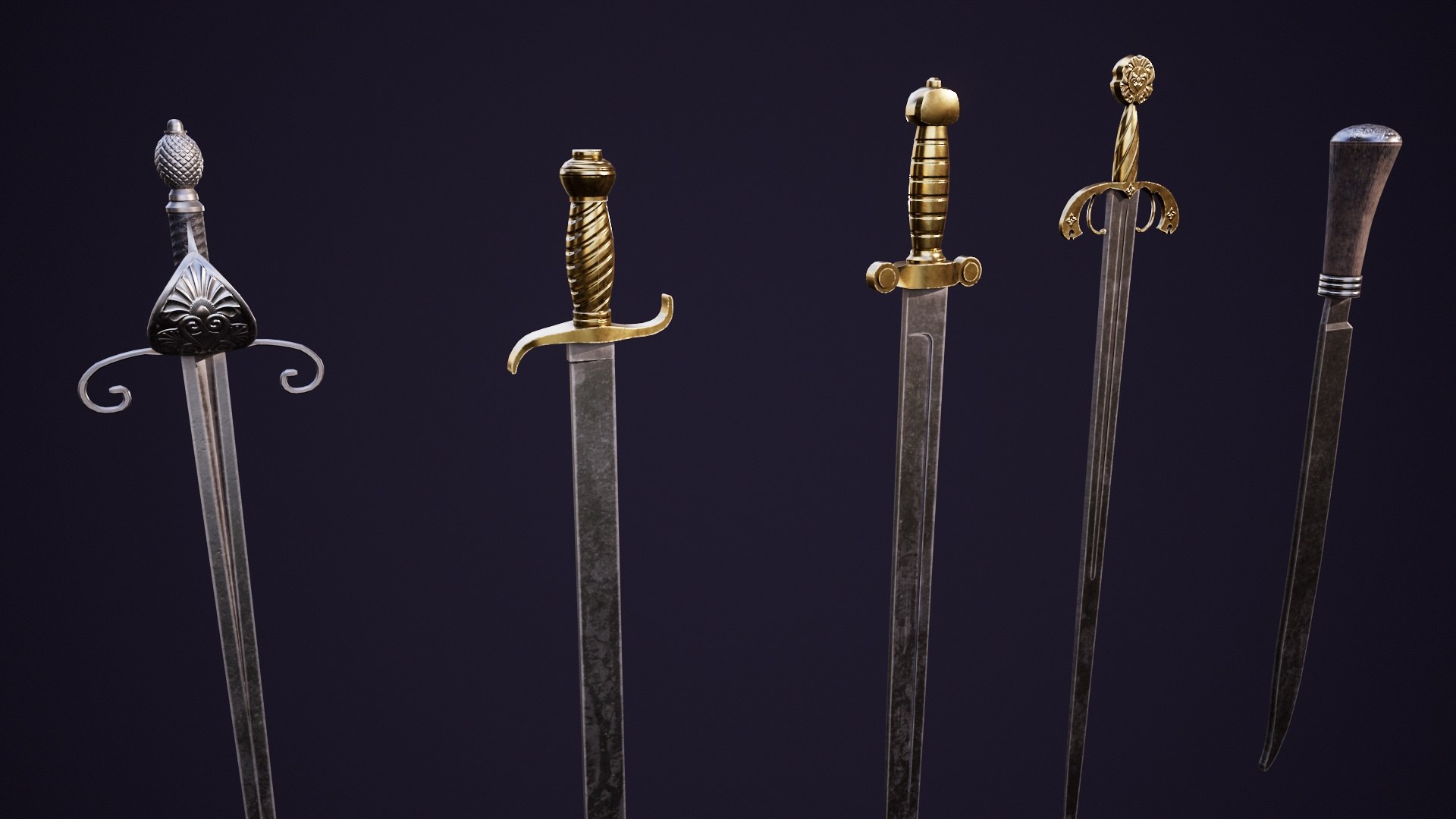 Various Swords 3D - TurboSquid 2116975