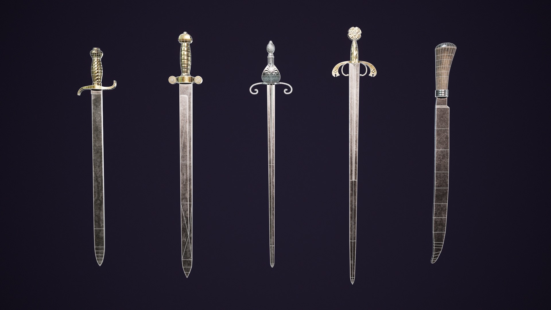 Various Swords 3D - TurboSquid 2116975