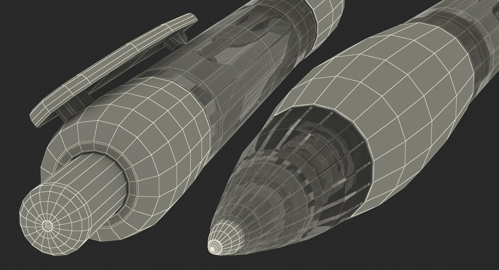 Retractable Ballpoint Pen Green 3D Model - TurboSquid 1203443