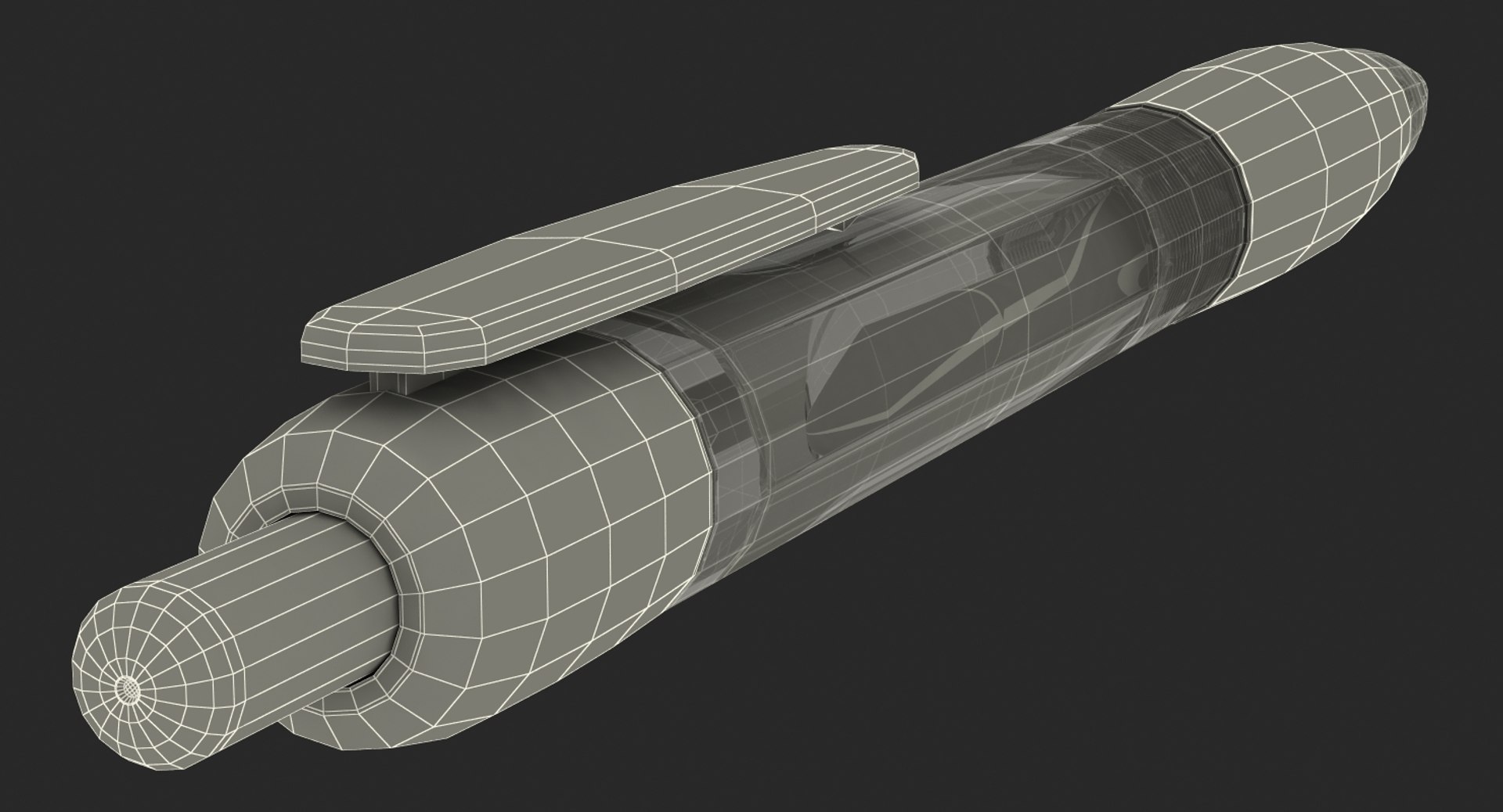Retractable Ballpoint Pen Green 3D Model - TurboSquid 1203443