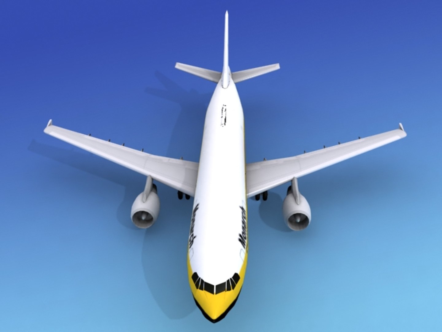 airline airbus a300 3d model