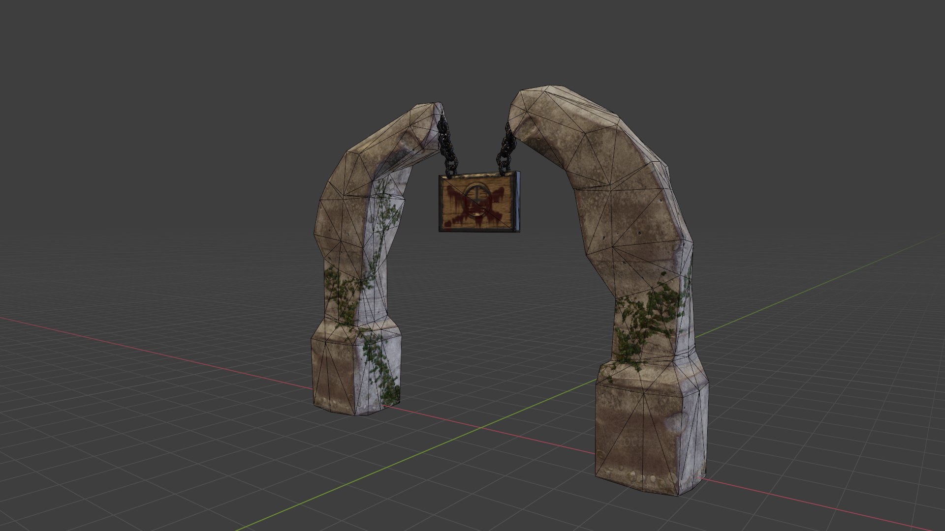 Old Broken Stone Arch 3D - TurboSquid 1751924