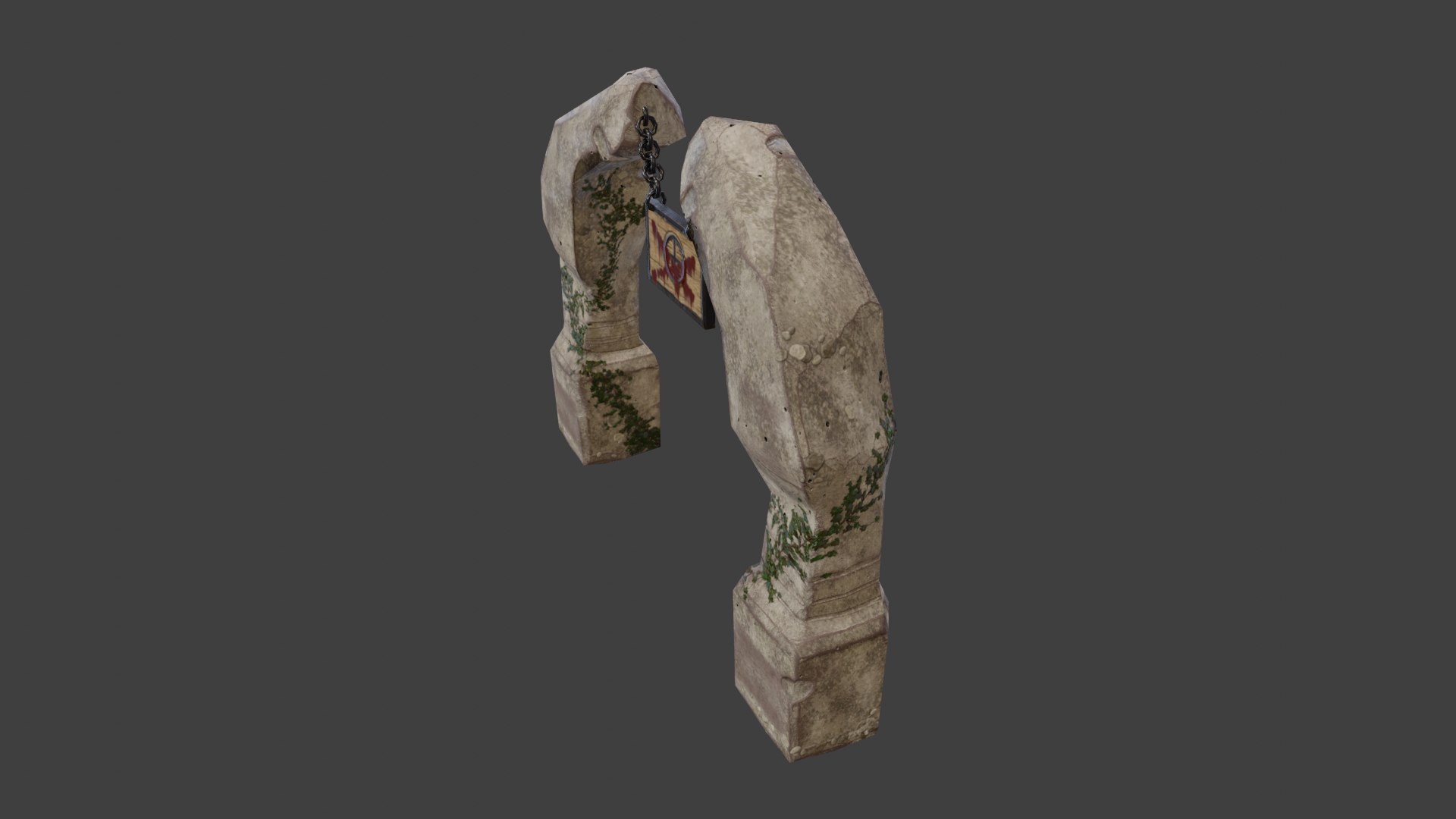 Old Broken Stone Arch 3D - TurboSquid 1751924