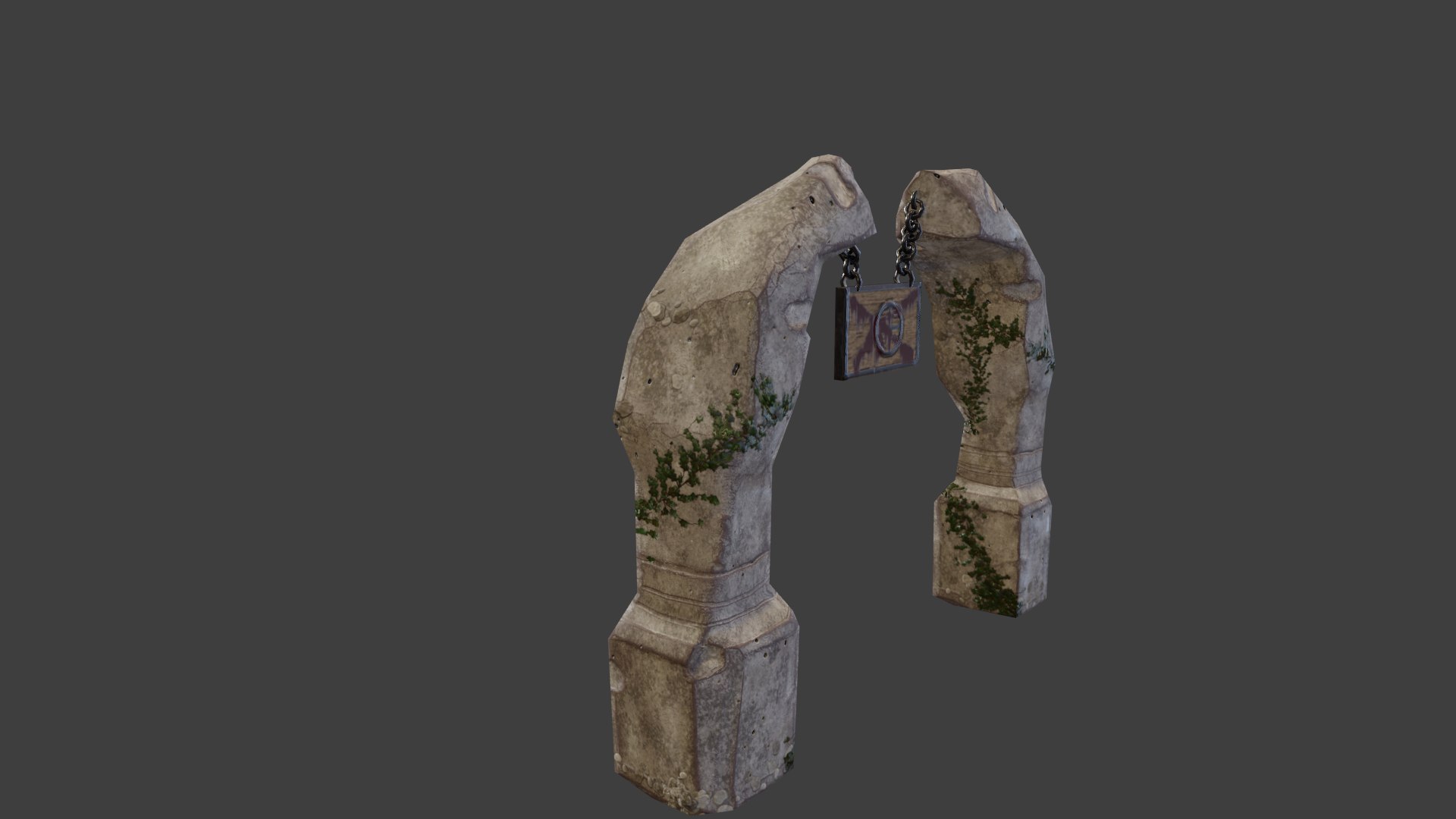 Old Broken Stone Arch 3D - TurboSquid 1751924