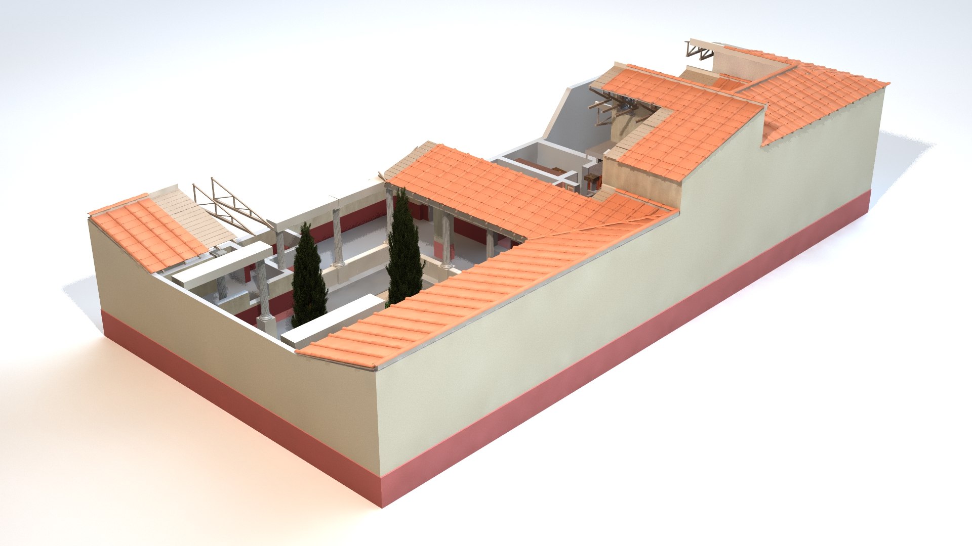 House Of Trebio Valente In Pompeii 3D Model - TurboSquid 2209037