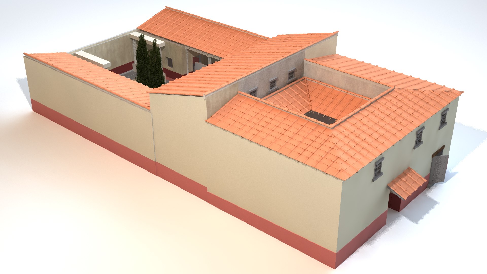 House Of Trebio Valente In Pompeii 3D Model - TurboSquid 2209037