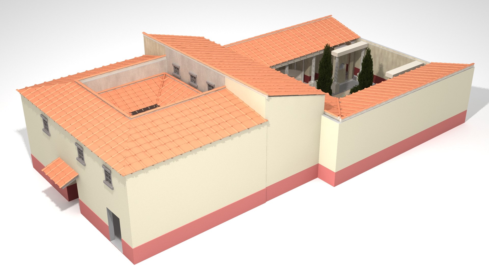 House Of Trebio Valente In Pompeii 3D Model - TurboSquid 2209037