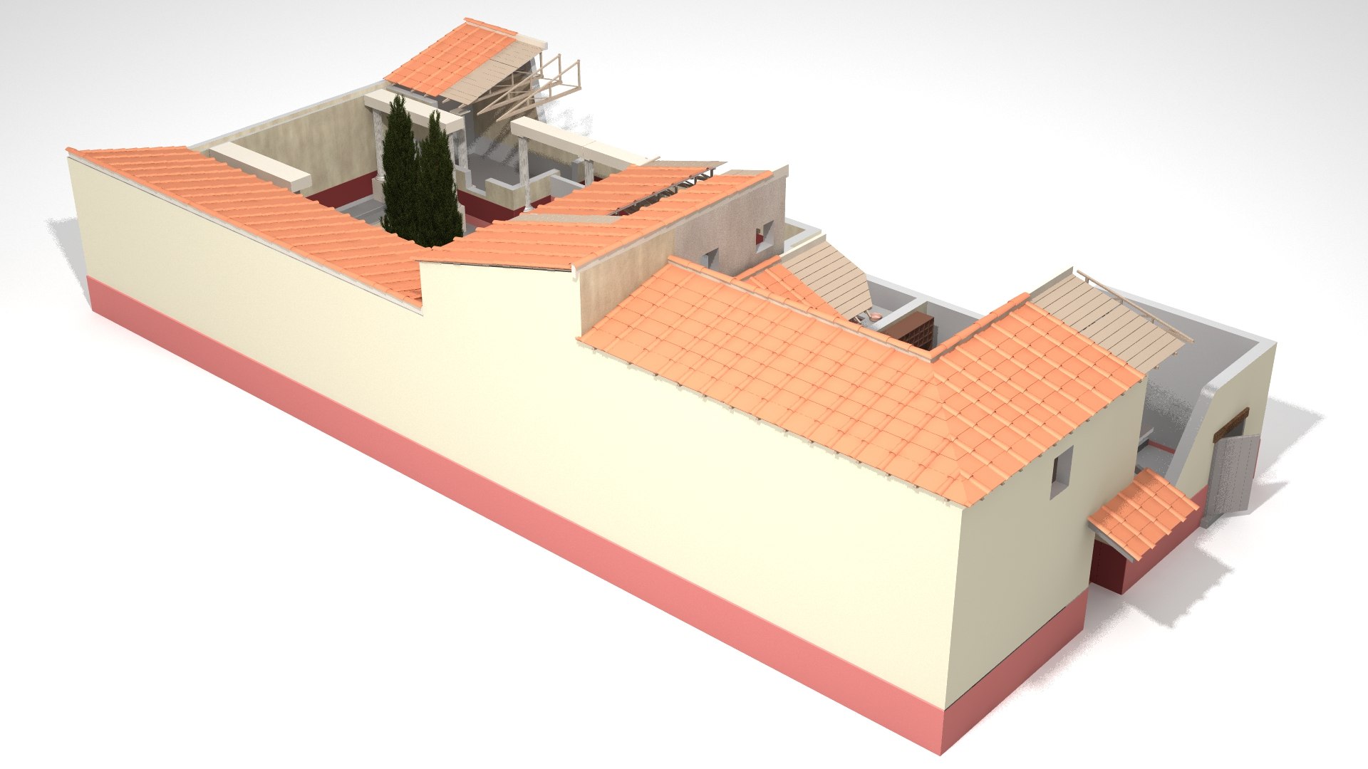 House Of Trebio Valente In Pompeii 3D Model - TurboSquid 2209037