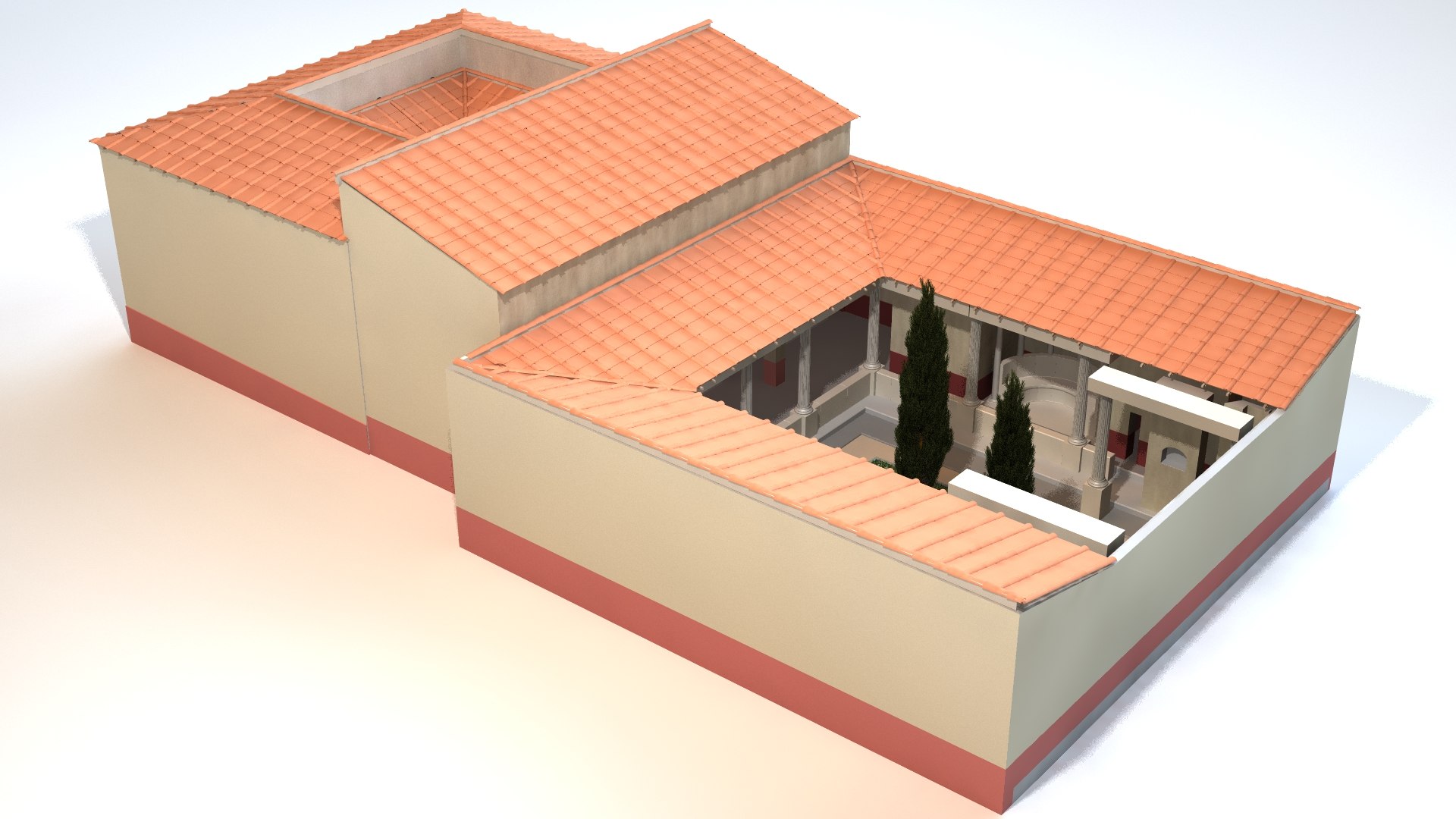 House Of Trebio Valente In Pompeii 3D Model - TurboSquid 2209037