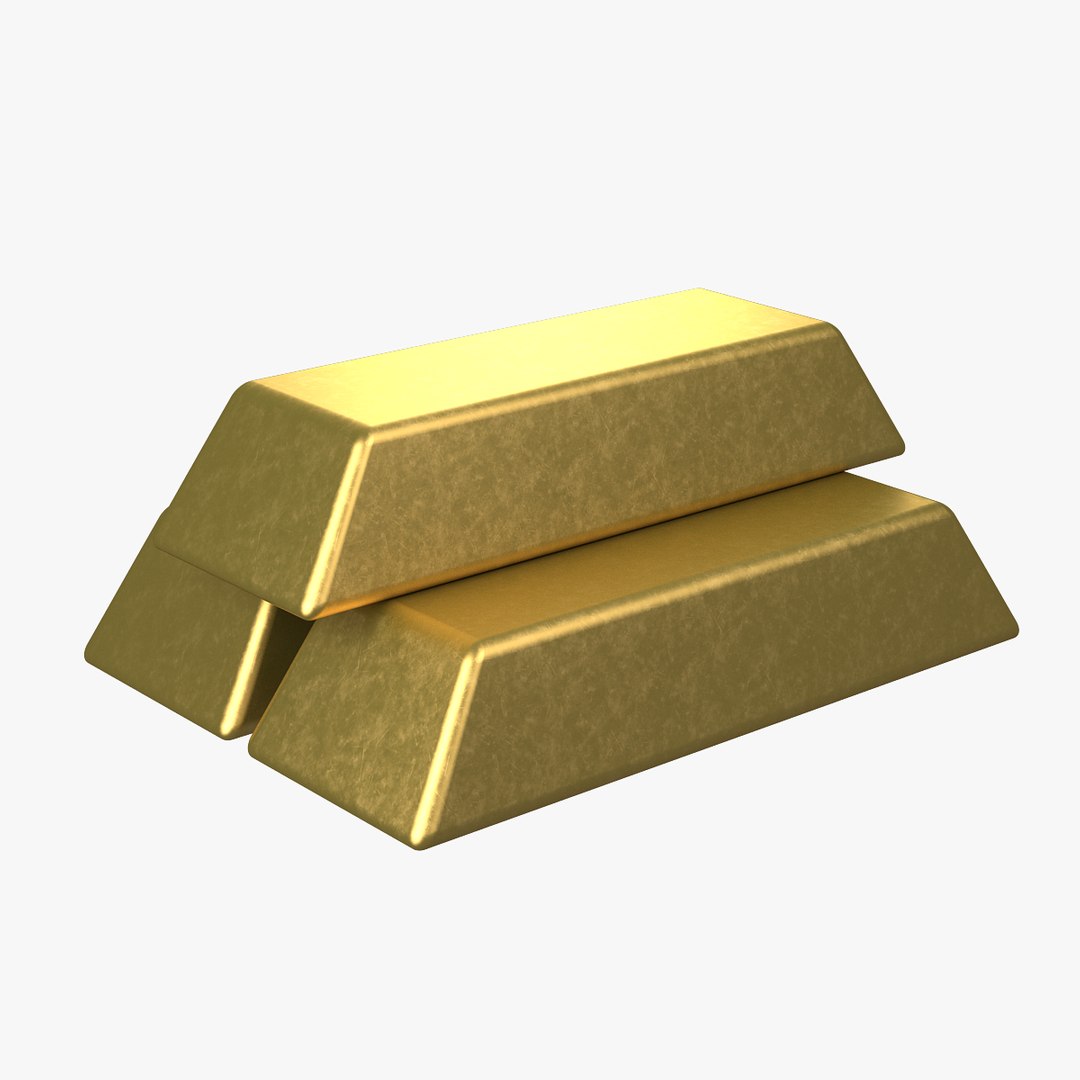 3D Gold Bar - TurboSquid 1806580