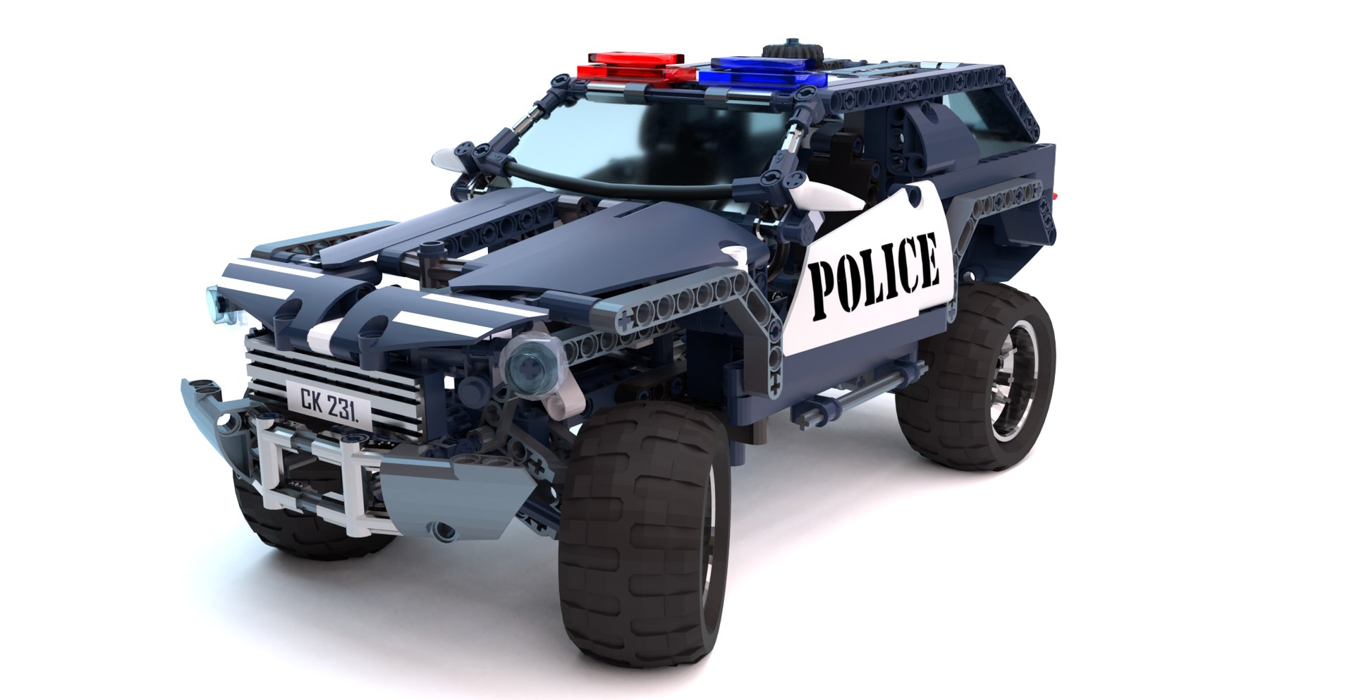 Lego Cop Car 3D - TurboSquid 1346809