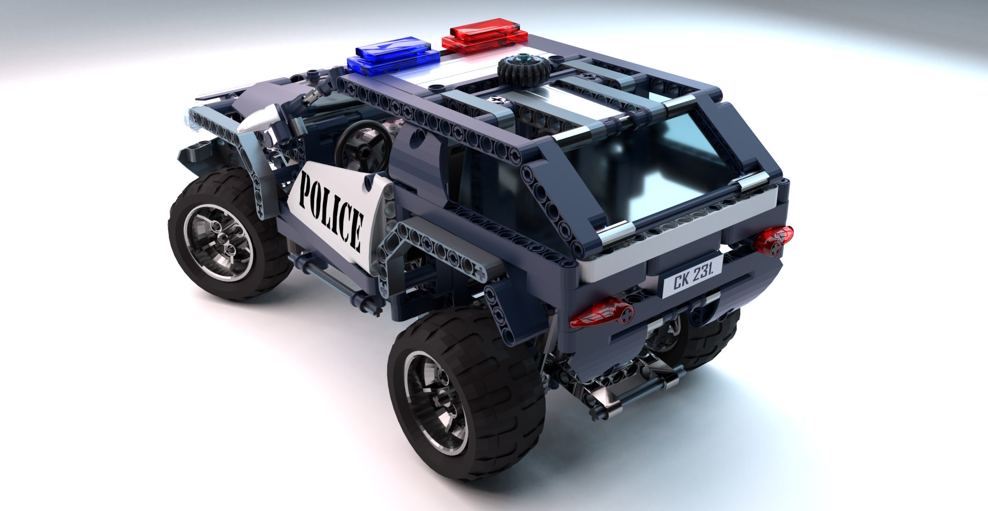 Lego Cop Car 3D - TurboSquid 1346809